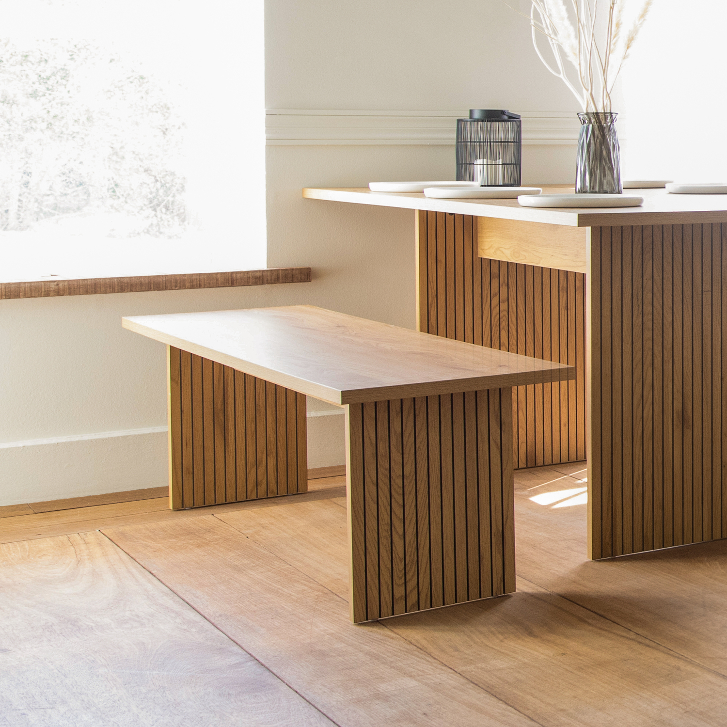Banc d'intérieur bois style scandinave, Alma - Happy Garden